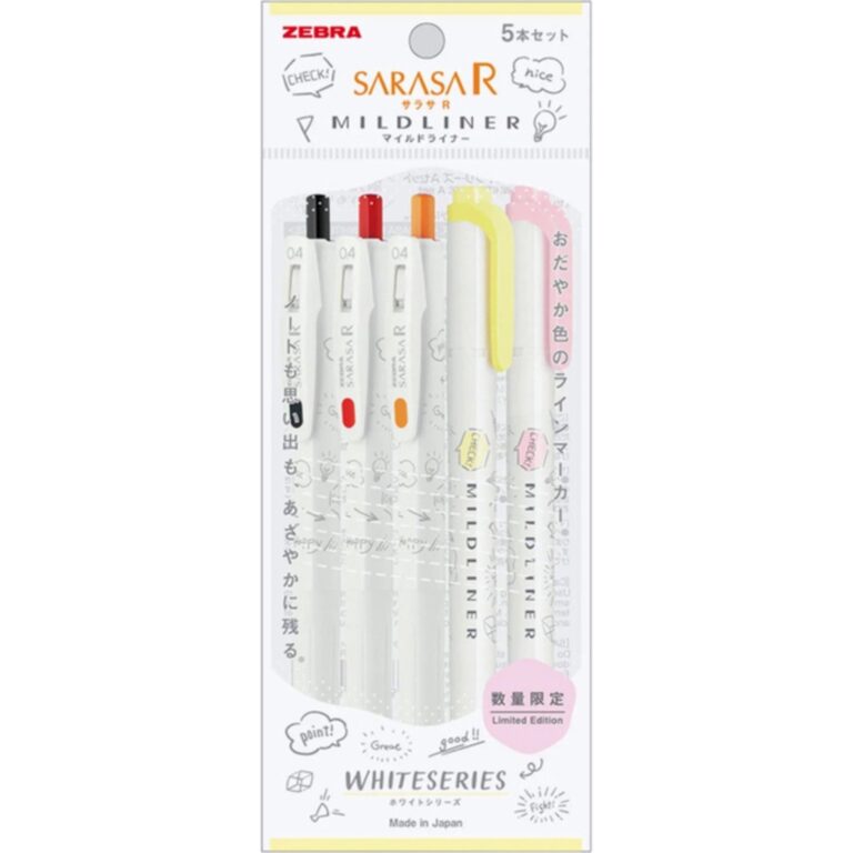 Zebra Mildliners & Gelpennen JOURNALING SET A (5 stuks) – Limited ...